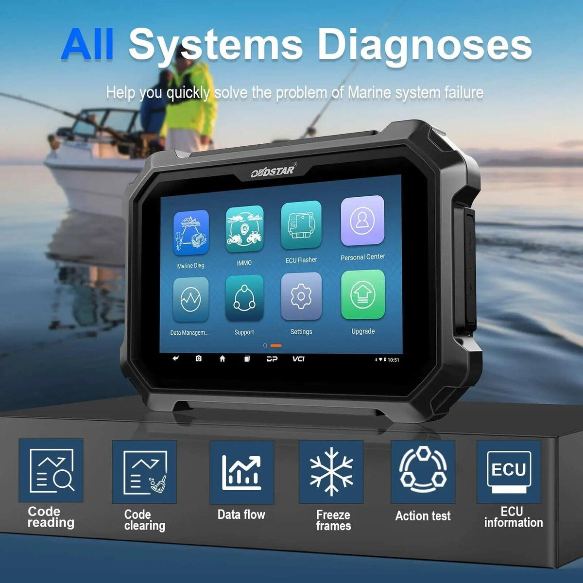 OBDSTAR D800 A/B/C/D package New Generation device for Marine Intellig – Auto Lines Australia
