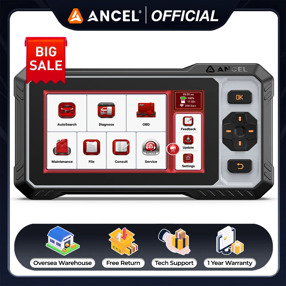 ANCEL FX6100 OBD2 Scanner All System Bidirectional Tool 15 Reset DPF E – Auto Lines Australia