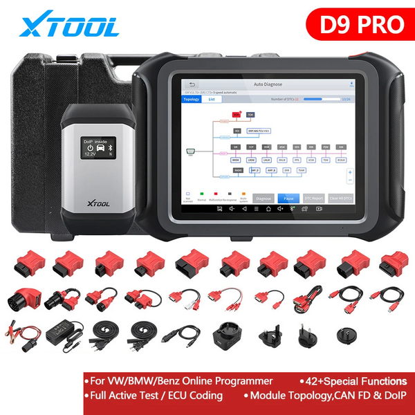 XTOOL D9 PRO Diagnostic Scan Tool With Topology Map CAN FD&DoIP Online – Auto Lines Australia