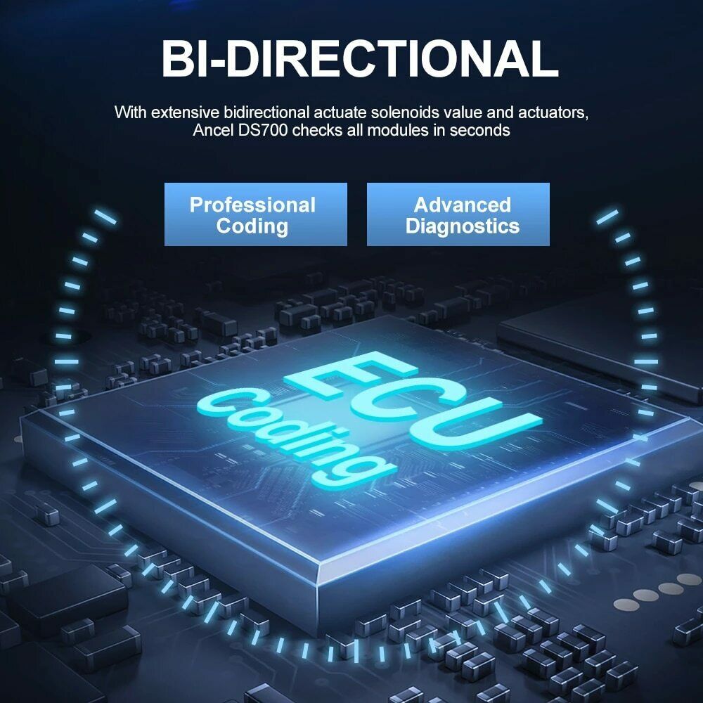 ANCEL DS700 OBD2 Diagnostic Tools Bi-Directional AF Adjust-DPF Injecto ...