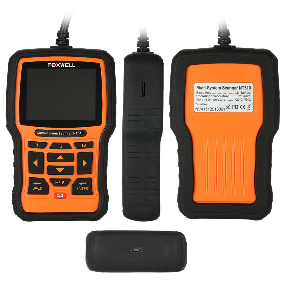 FOXWELL NT510 OBD2 Fault Code Reader Reset Diagnostic Scan Tool Fits S ...