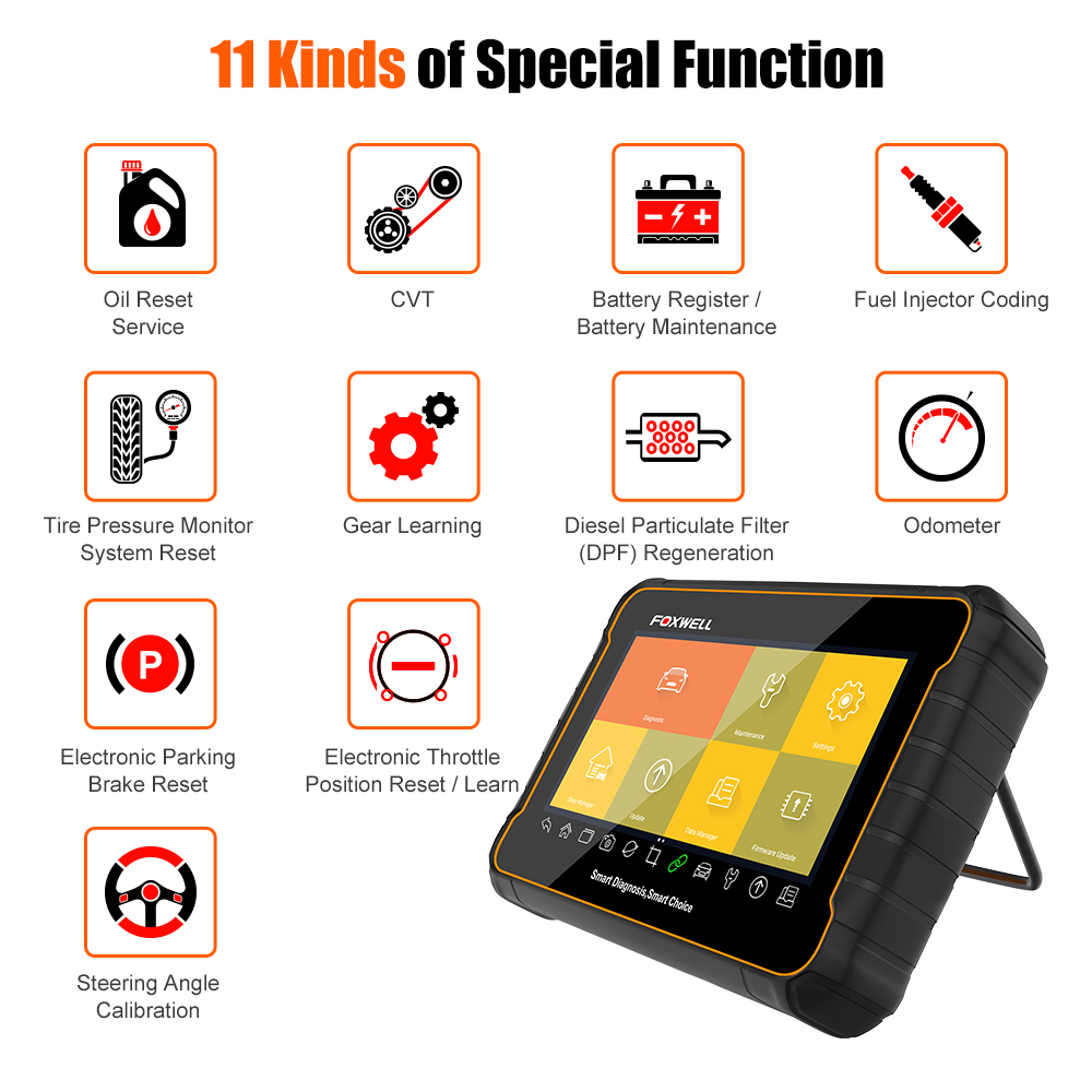 FOXWELL GT60 Automotive OBD2 Diagnostic Scan Tool SRS Car Full System ...