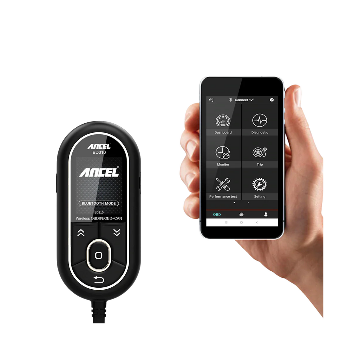 Ancel BD310 OBD2 Auto OBD Scan Tool Digital Gauge & Car Trip Computer ...