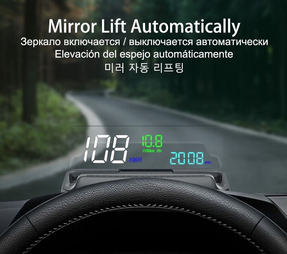 Car Hud OBD2 HUD Speedometer - Windshield Projector Display For Cars ...