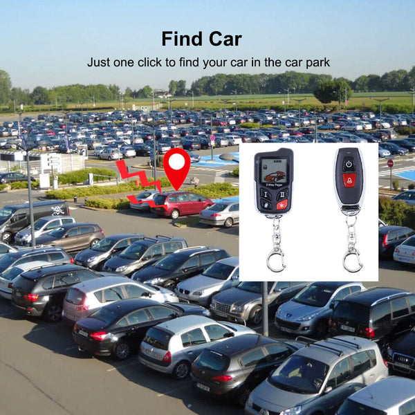 Vjoycar NEW DIYV2 Wireless Siren Two-way Car Alarm System Anti-Theft ...